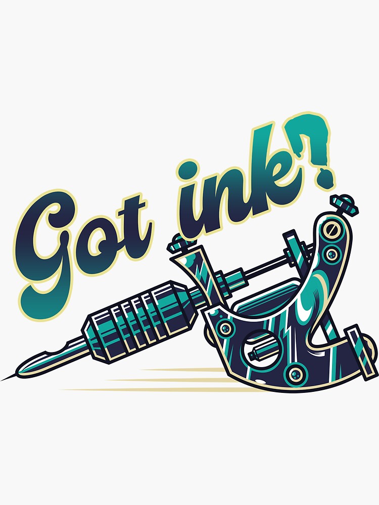 "Got Ink?" Sticker for Sale by ALIRedhut | Redbubble