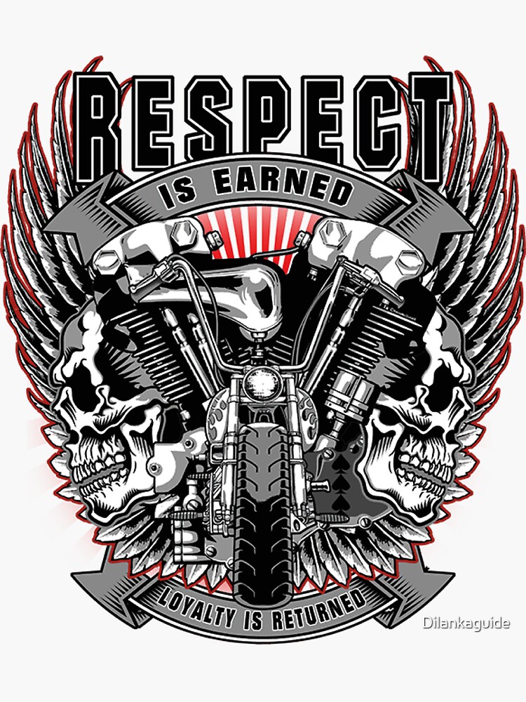 "Respect is Earned logo" Sticker for Sale by Dilankaguide | Redbubble