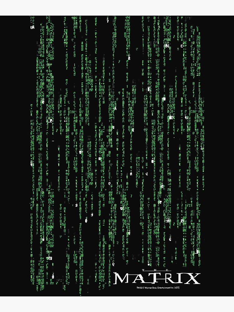 "The Matrix Classic Coding Drop Poster " Poster for Sale by matveisimor ...