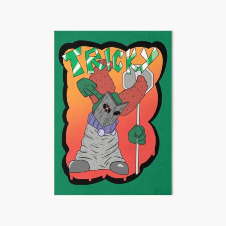 "another Tricky fnf mod character graffiti" Art Board Print by AbrekArt ...