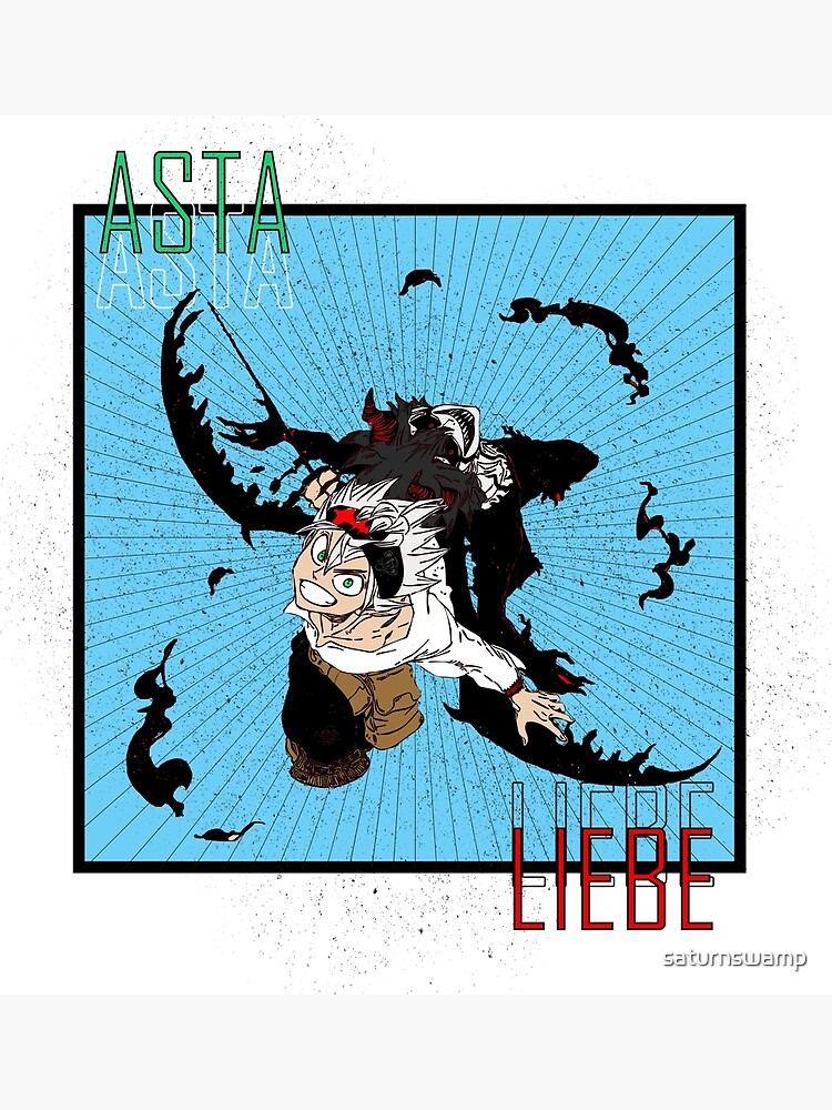 "ASTA AND LIEBE FANART || BLACK CLOVER FAN DESIGN" Poster by ...