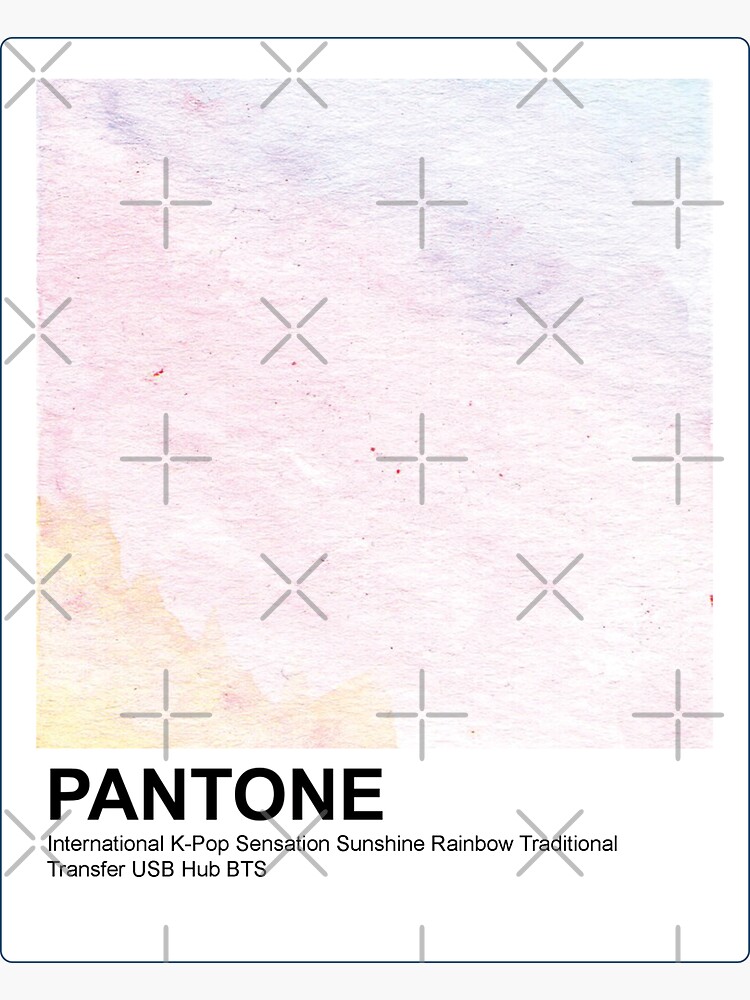 "BTS Pantone Swatch" Sticker for Sale by bluesidecolour | Redbubble