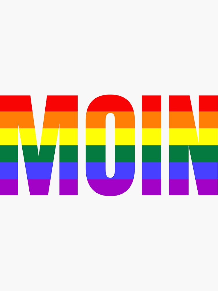 "Moin rainbow" Sticker for Sale by querblick | Redbubble