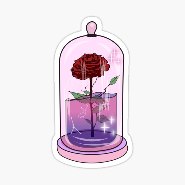 "Enchanted rose l aesthetic enchanted flower" Sticker for Sale by ...