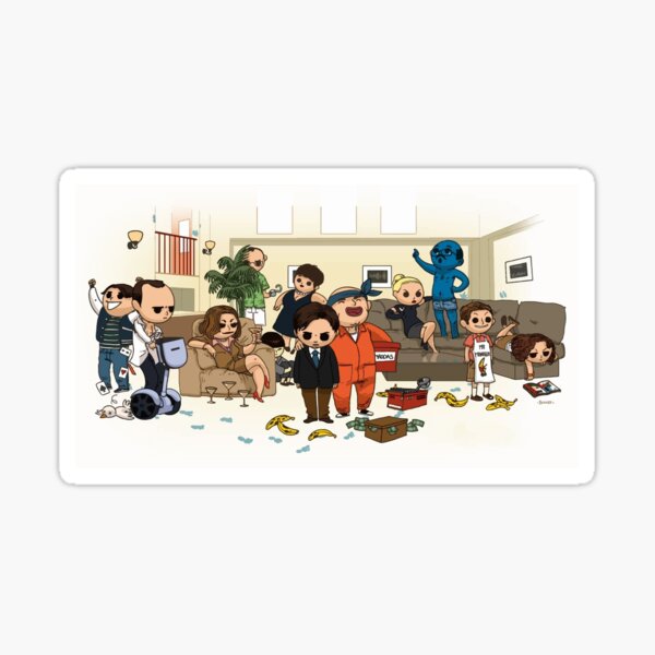 "Arrested Development Art" Sticker for Sale by Shocked-Coconut | Redbubble