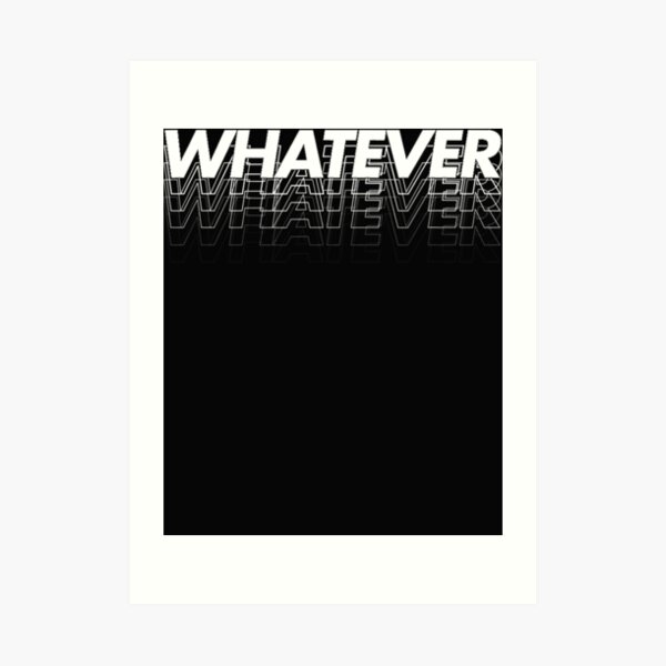 "Whatever fade Logo " Art Print for Sale by AseretMcconna | Redbubble