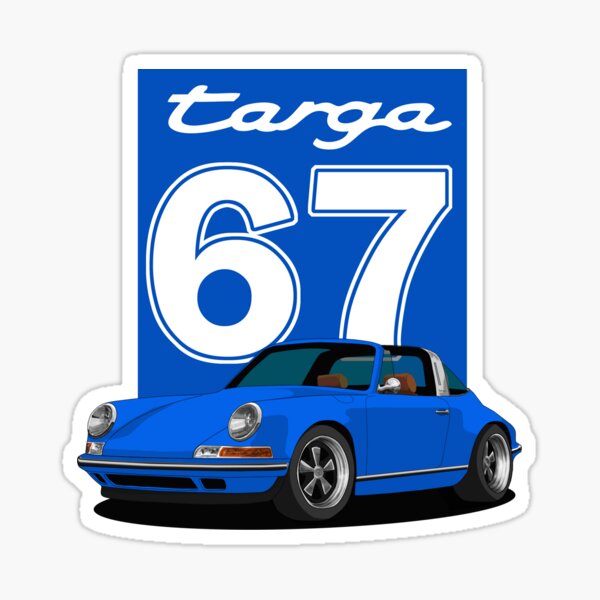 Porsche Targa Stickers | Redbubble