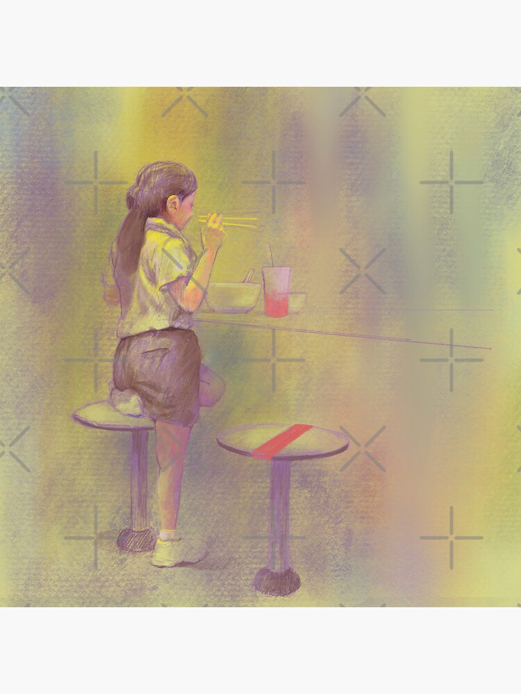 "The Hawker Centre After School" Sticker for Sale by sheenwei | Redbubble