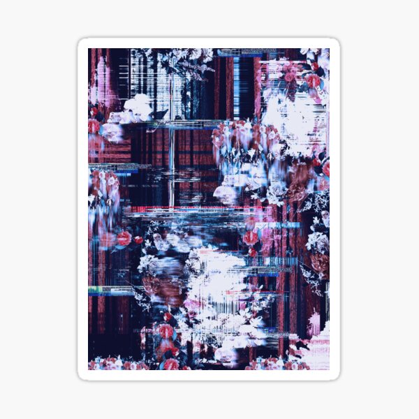 "Glitch Distortion" Sticker for Sale by OHafner | Redbubble