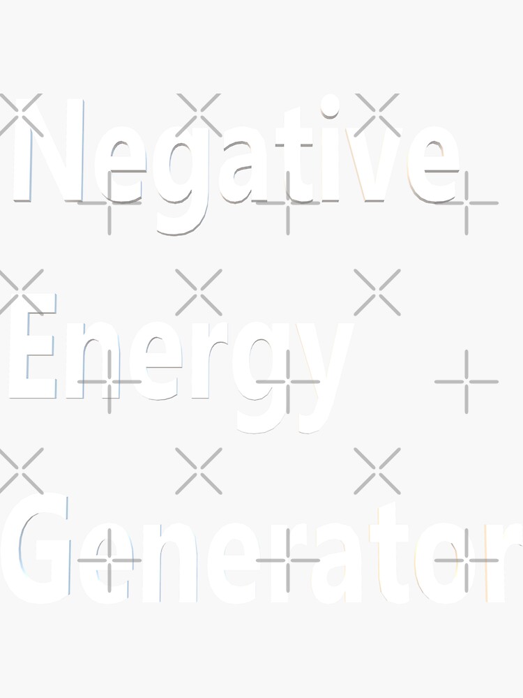 "Negative Energy Generator" Sticker for Sale by RealPessimism | Redbubble