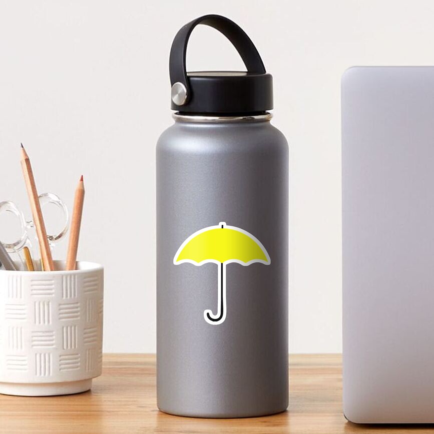 "Yellow umbrella" Sticker for Sale by reyreypelcastre | Redbubble