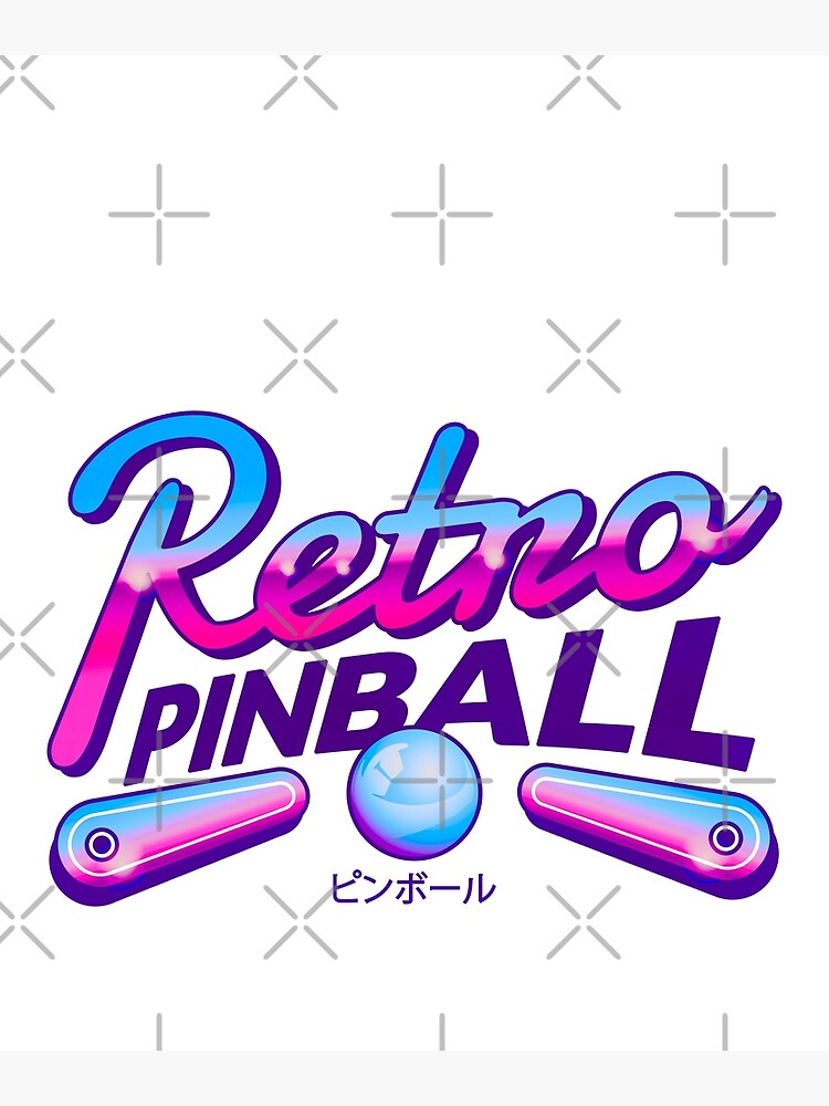 "Retro Pinball" Poster for Sale by TRIBExSPACE | Redbubble