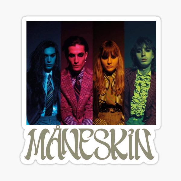 "Maneskin" Sticker for Sale by yeppashop | Redbubble
