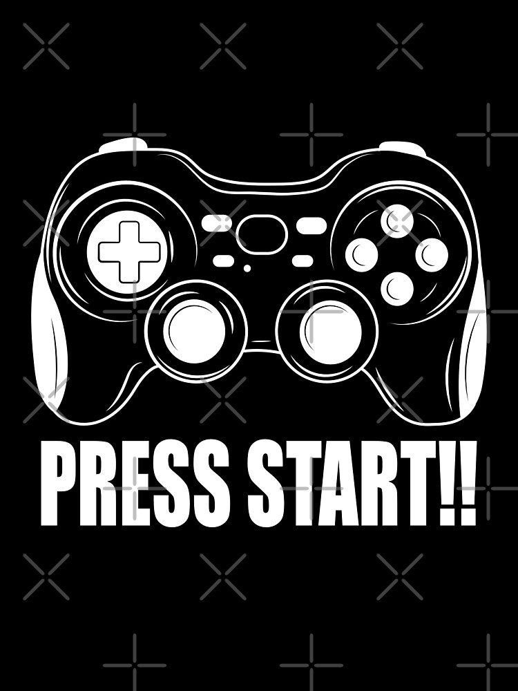 "Gaming Remote Controller Press Start Game Controller Vintage Arcade ...