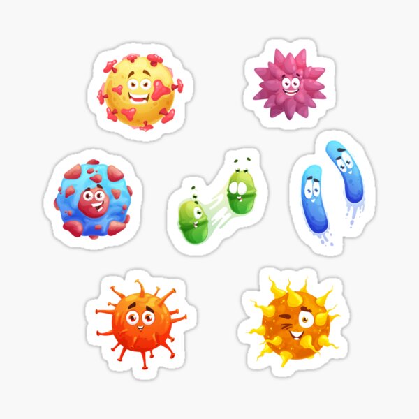 "The Microbe Gang - Sticker Pack" Sticker for Sale by Epantha | Redbubble