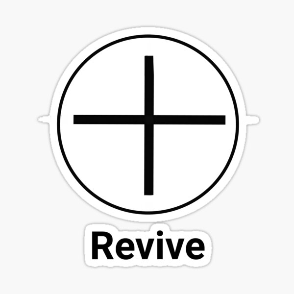 "Online games - Revive - Black" Sticker for Sale by Colandia | Redbubble