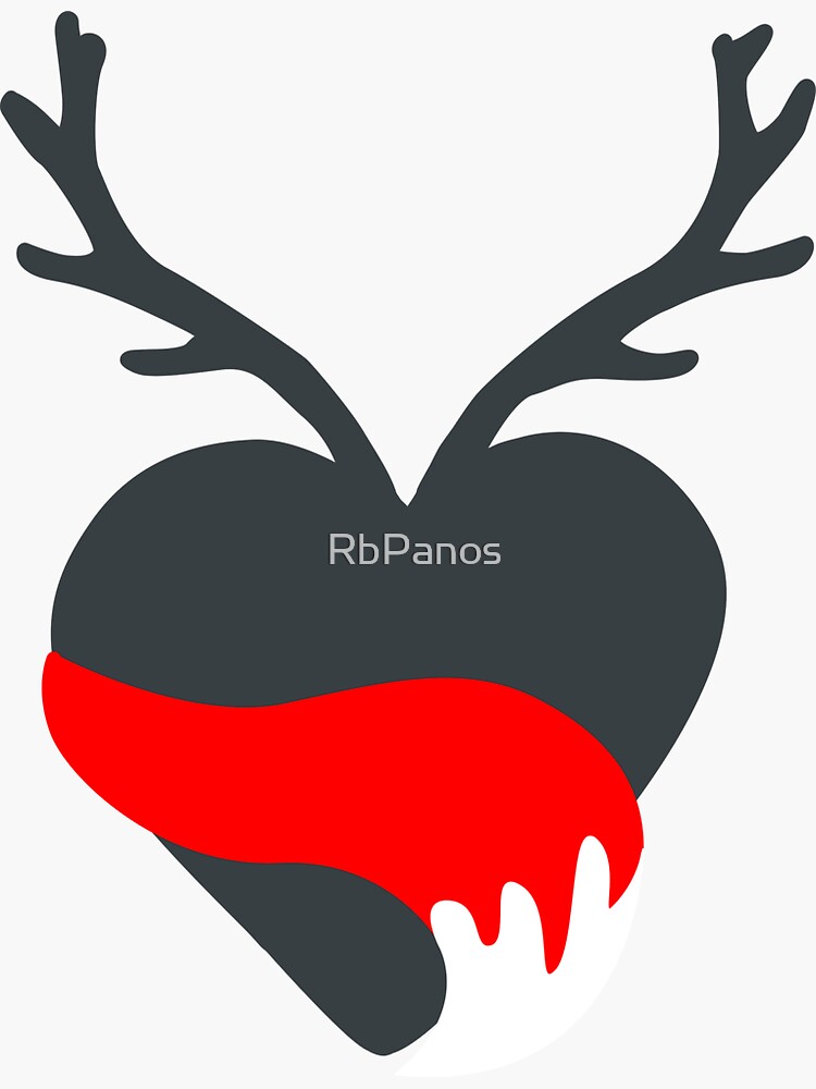 "Vixen + Stag Heart" Sticker for Sale by RbPanos | Redbubble