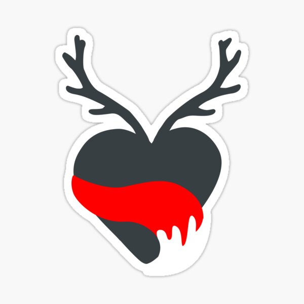 "Vixen + Stag Heart" Sticker for Sale by RbPanos | Redbubble