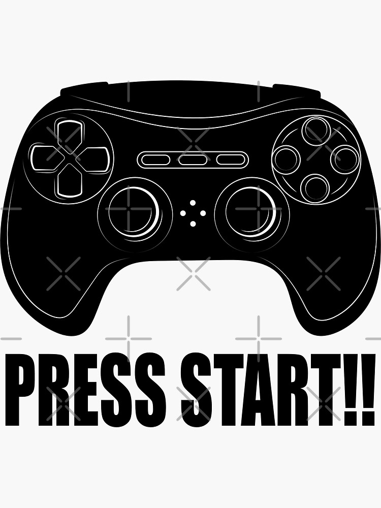 "Gaming Remote Controller Press Start Game Controller Vintage Arcade ...