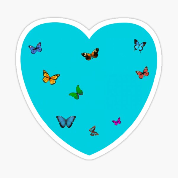 "Butterfly Heart" Sticker for Sale by svannatta37 | Redbubble