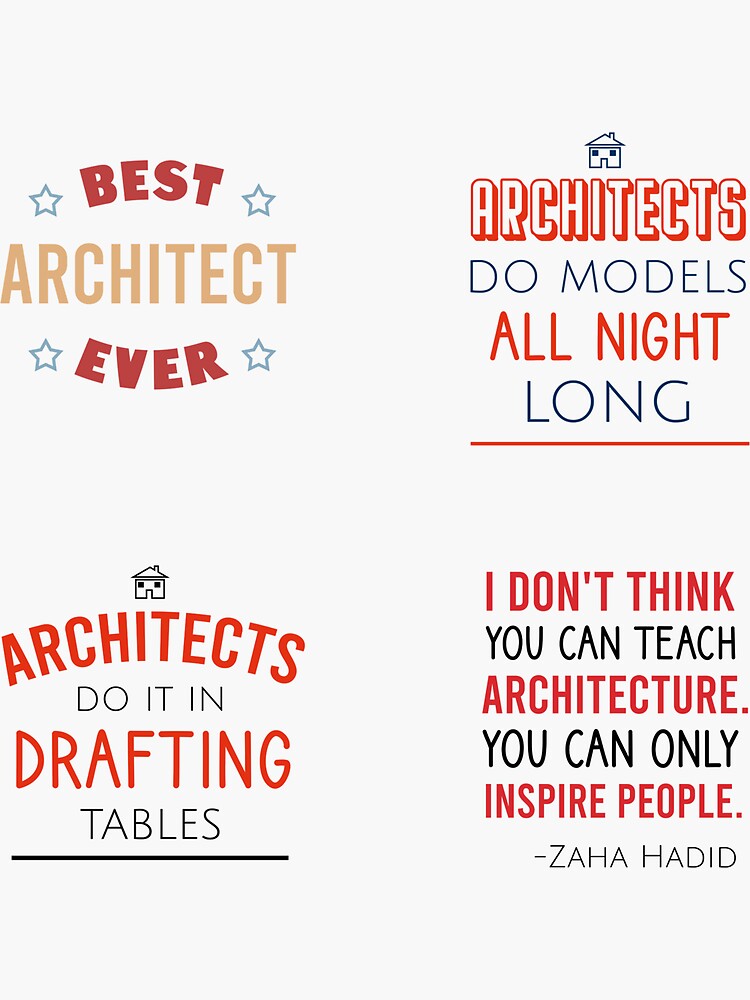 " Best architect ever sticker pack" Sticker for Sale by Matheus2001 ...