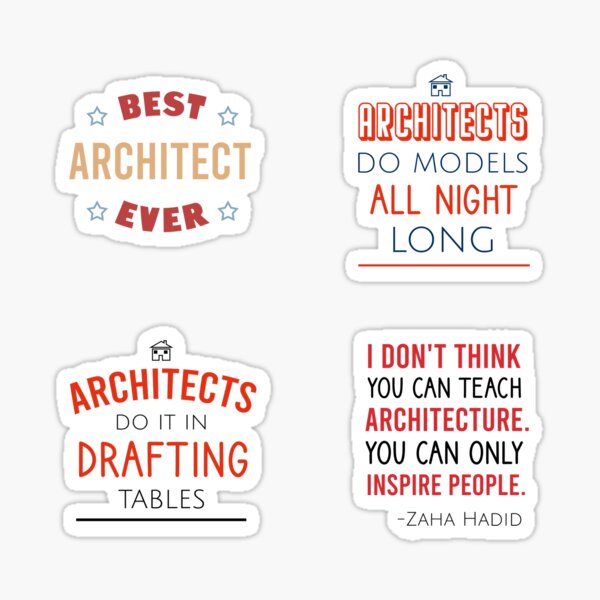 " Best architect ever sticker pack" Sticker for Sale by Matheus2001 ...