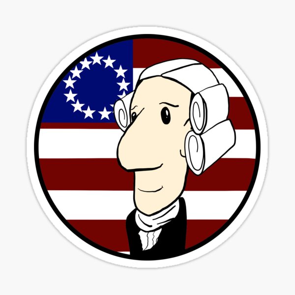 "George Washington" Sticker for Sale by LaineyBielski | Redbubble