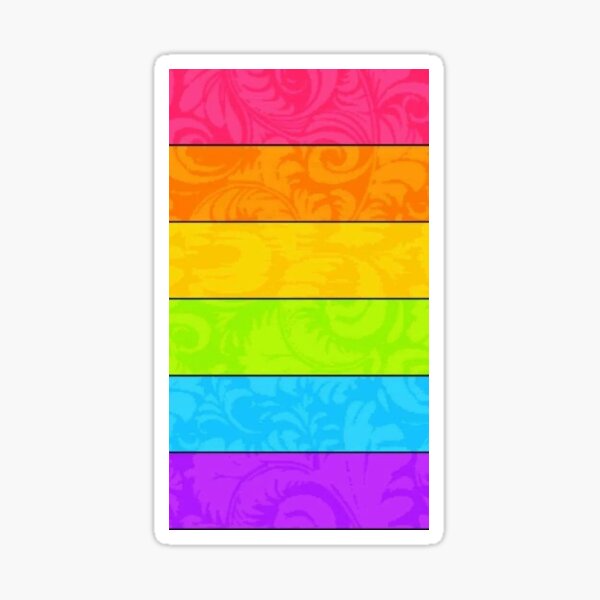 " Rainbow" Sticker for Sale by hala1525 | Redbubble