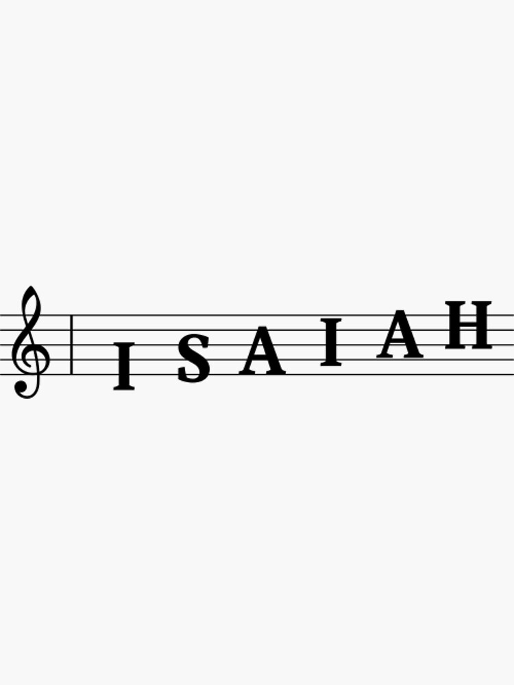 Pegatina «Isaías Nombre Isaías b» de glukisas2206 | Redbubble