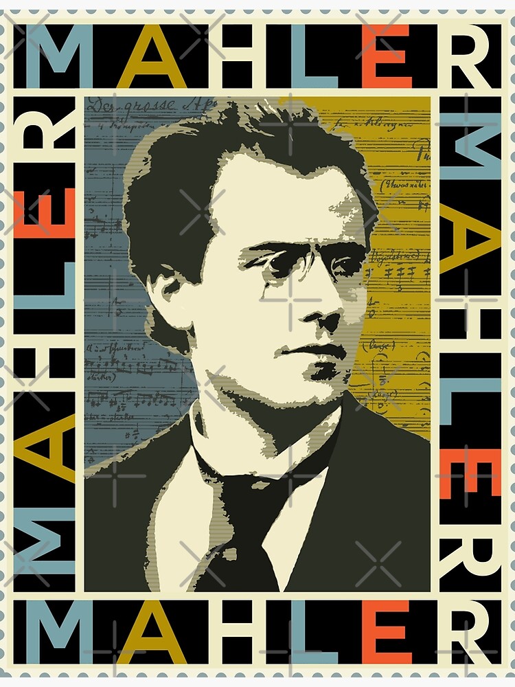 "Mahler (stamp)" Poster for Sale by SUCHDESIGN | Redbubble