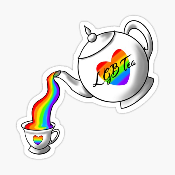 "LGB-Tea" Sticker by PolosPolis | Redbubble
