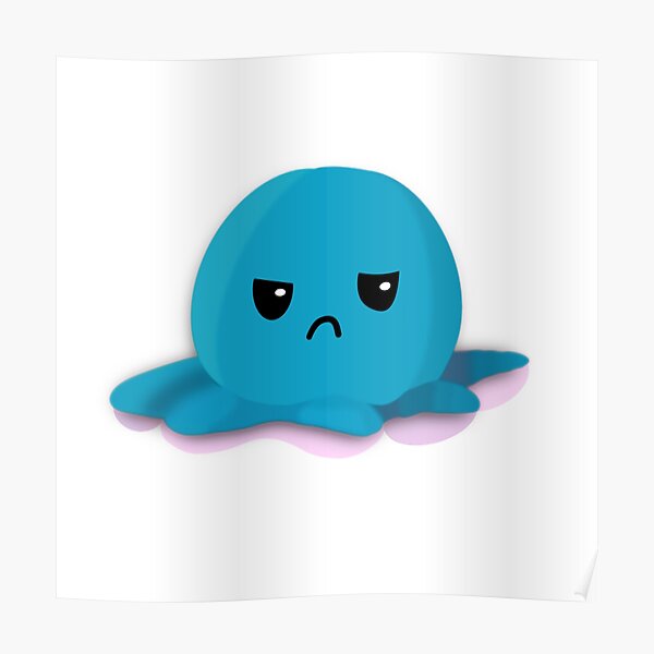 "Sad Mood Octopus Plush" Poster for Sale by sohastickers | Redbubble