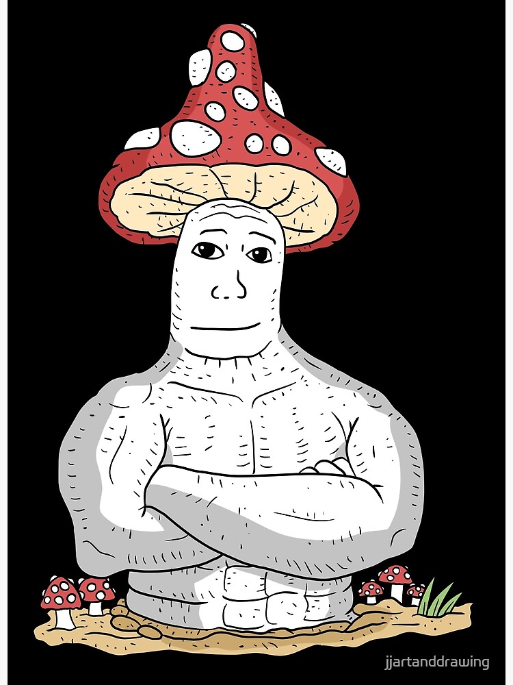 Póster «shroomjack, wojak de hongos.» de jjartanddrawing | Redbubble