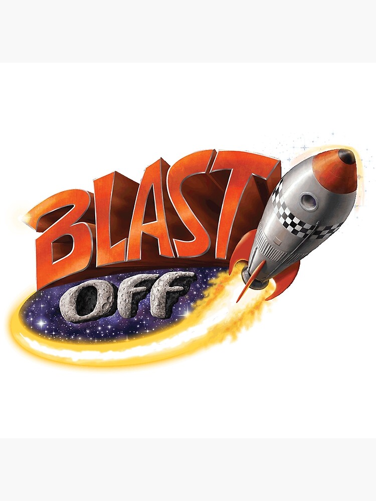 "Blast Off Logo" Poster for Sale by joabs988 | Redbubble