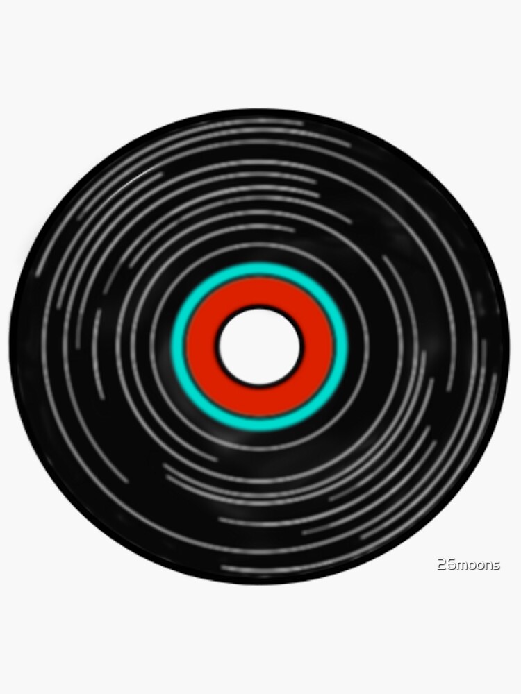"record" Sticker by 26moons | Redbubble