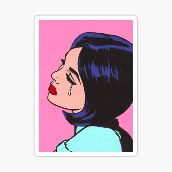 "Sad Girl" Sticker for Sale by berylrb | Redbubble
