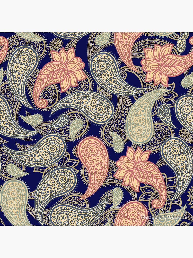"Traditional Paisley Design" Sticker for Sale by aldacurtis | Redbubble