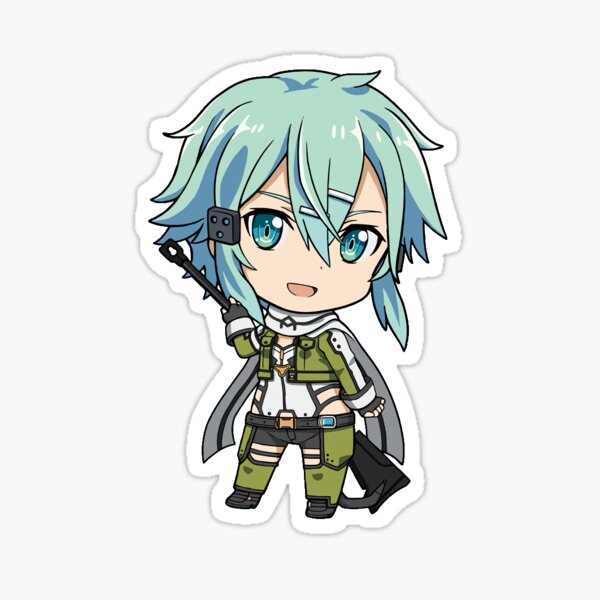 "Sinon | Gun Gale Online" Sticker by Matthewlll | Redbubble