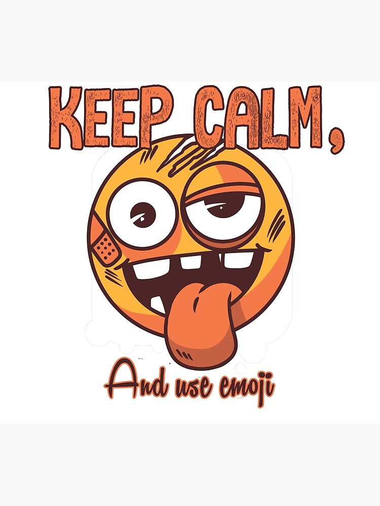 "emoji ..keep calm and use emoji..water droplets emoji" Photographic ...