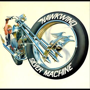 "SILVER MACHINE" Sticker for Sale by MetalRockProg | Redbubble