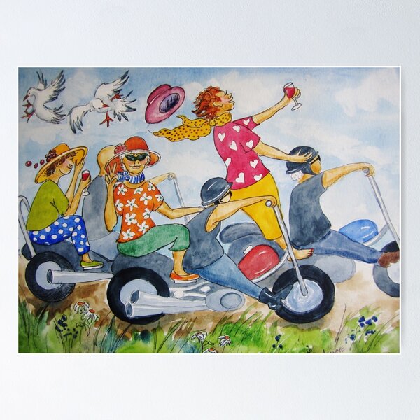 "Growing Old Disgracefully" Poster for Sale by Jeanne Vail | Redbubble