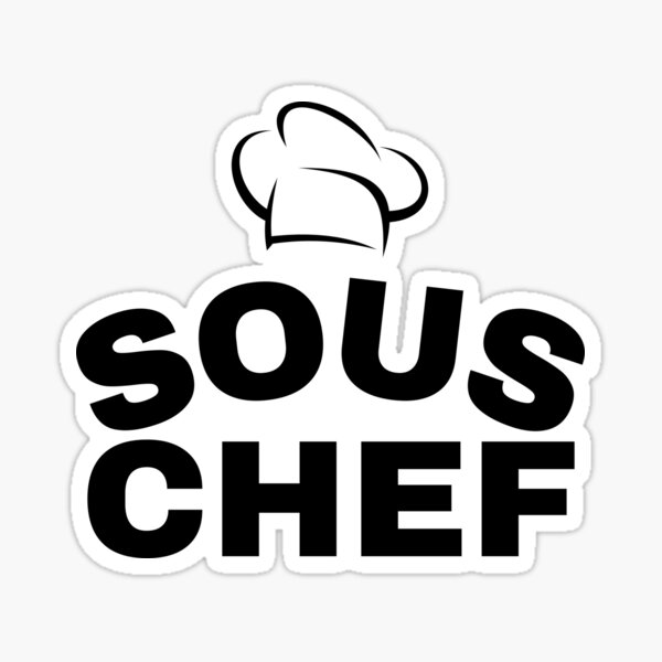 "Sous Chef " Sticker for Sale by Lunaella | Redbubble