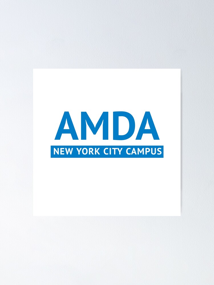 "AMDA NYC" Poster for Sale by haychis | Redbubble