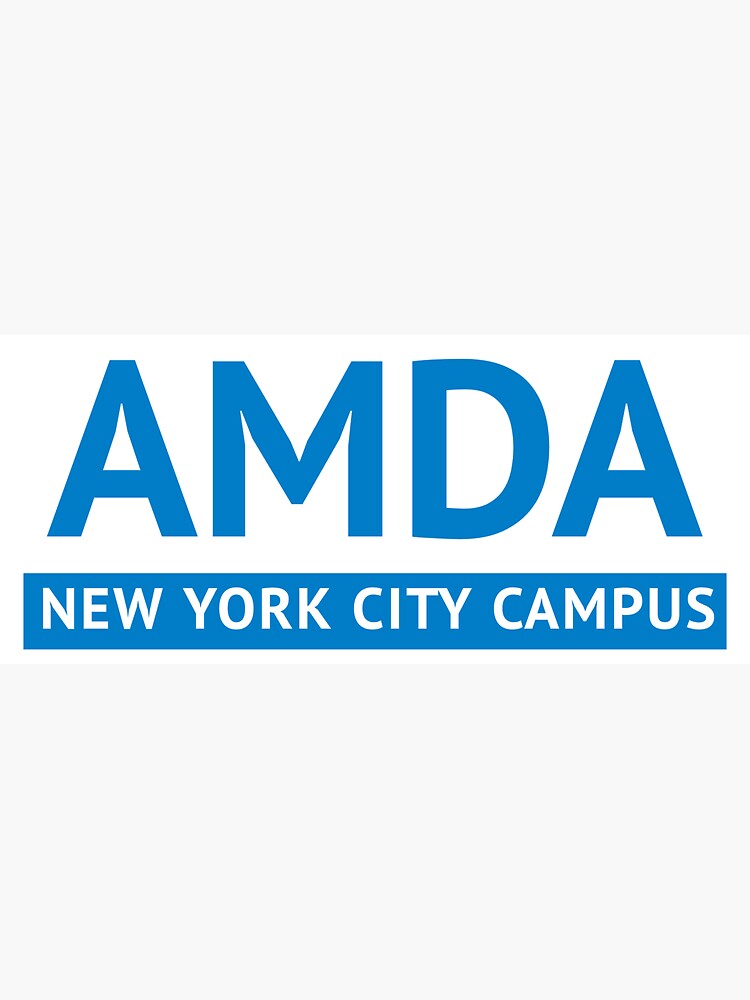 "AMDA NYC" Sticker for Sale by haychis | Redbubble