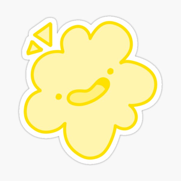 "yellow cloud" Sticker by cloudydrawings | Redbubble
