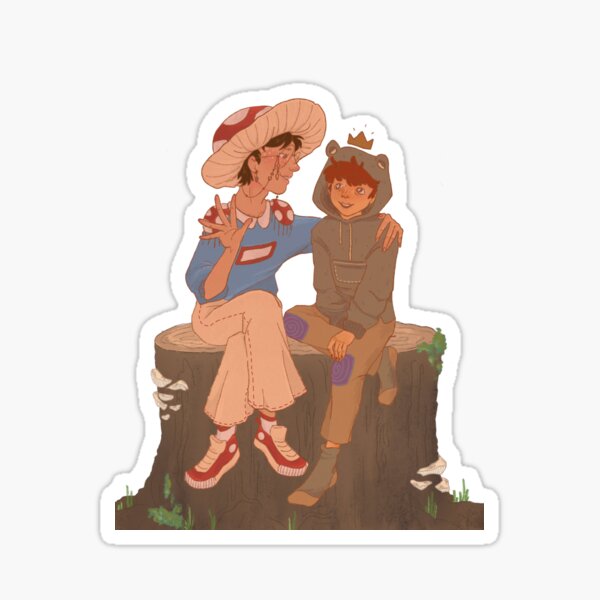 "george and karl" Sticker for Sale by friendlycryptid | Redbubble