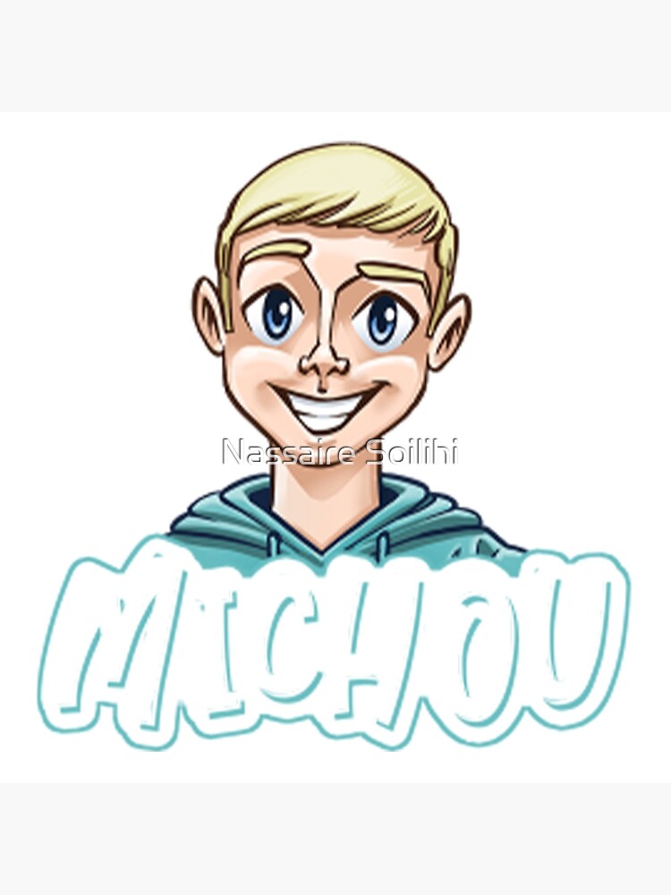 Impression photo « MICHOU Youtubeur logo anime », par qwarlowrius1 ...