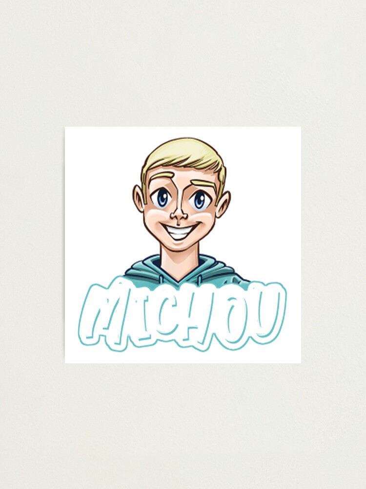 Impression photo « MICHOU Youtubeur logo anime », par qwarlowrius1 ...