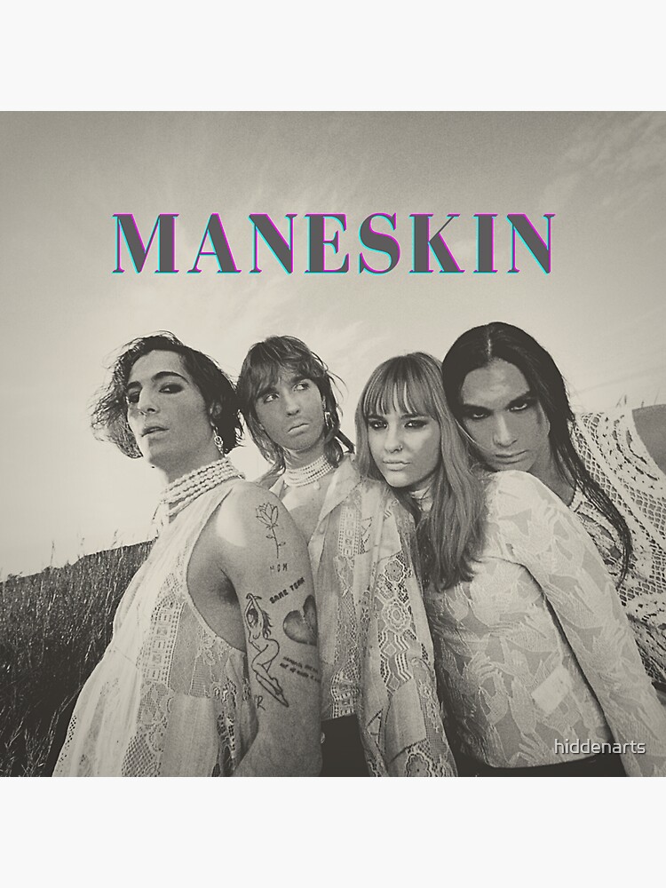 "maneskin design" Sticker for Sale by hiddenarts | Redbubble