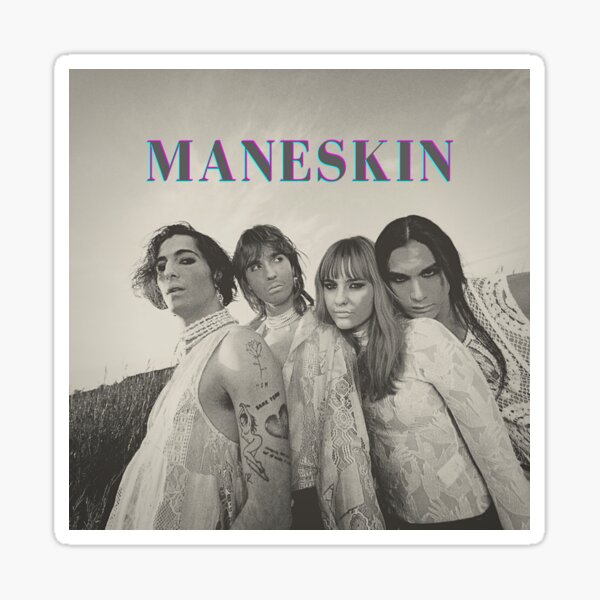 "maneskin design" Sticker for Sale by hiddenarts | Redbubble